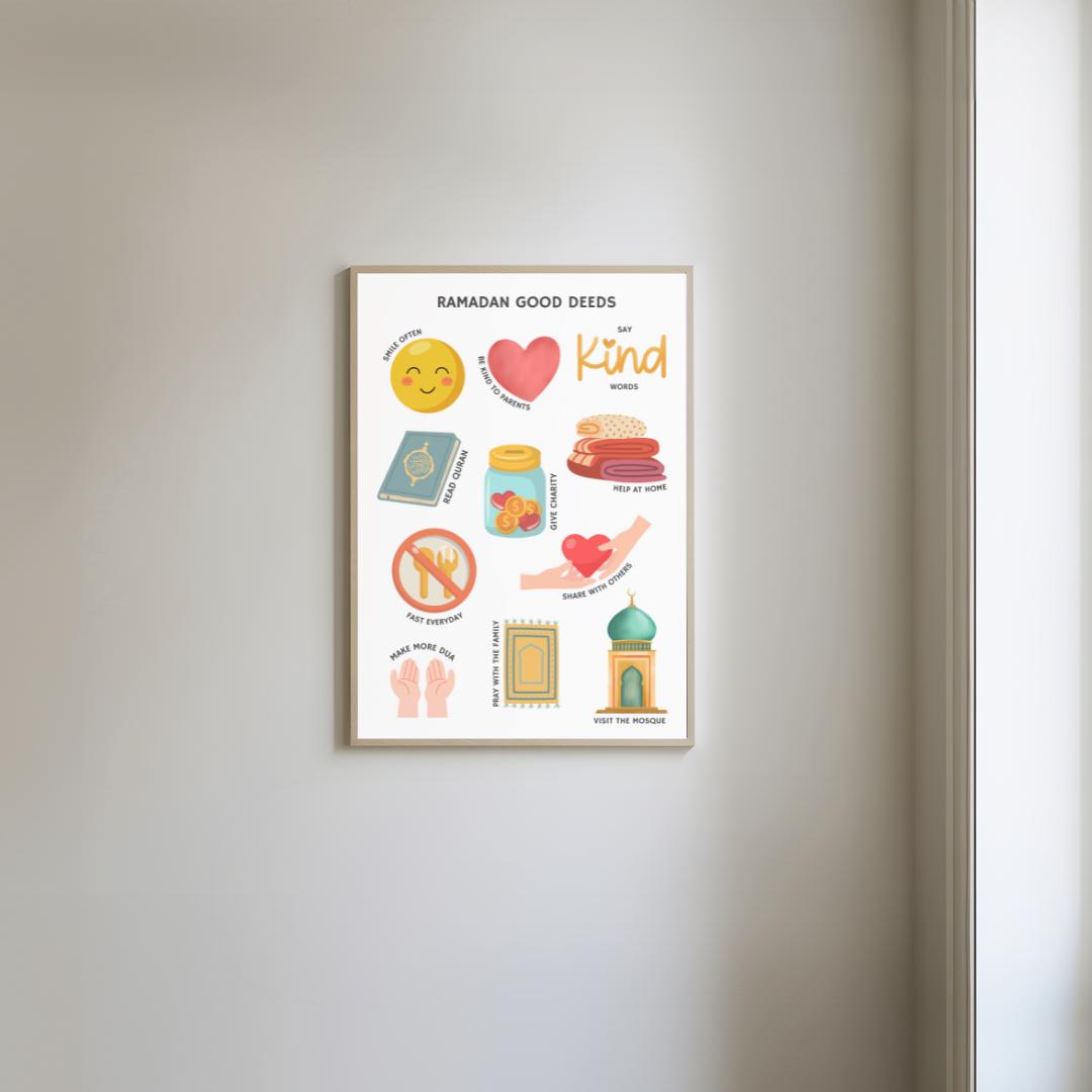 Ramadan Good Deeds Chart Printable Kids Ramadan Activities Islamic ...