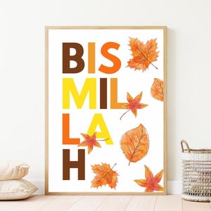 Bismillah and Alhamdulillah Kids Digital Printable Set | Winter & Fall ...