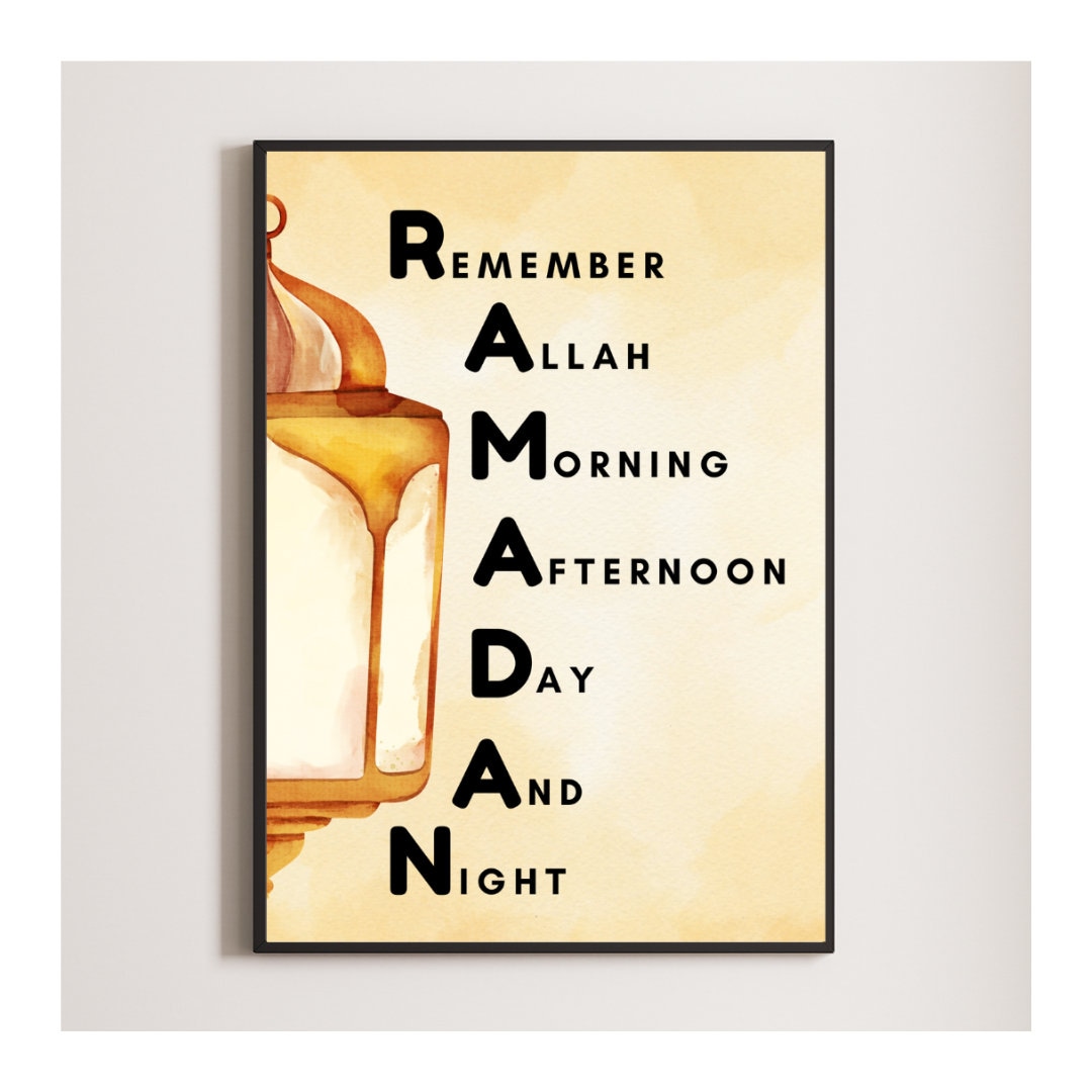 Kids Ramadan Islamic Wall Art, Kids Ramadan Print, Ramadan Decor ...