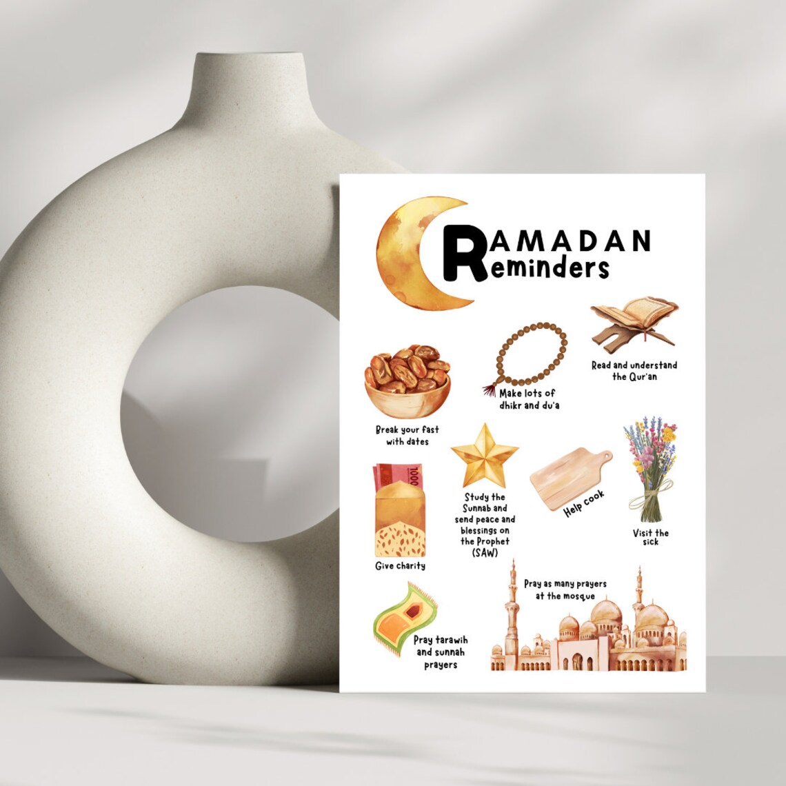 Kids Ramadan Bundle, Kids Ramadan Posters, Ramadan Print, Islamic Wall ...