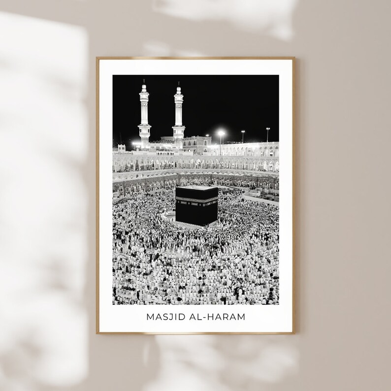 Masjid Al-haram Kaaba Wall Art Photography Makkah Printable Islamic ...