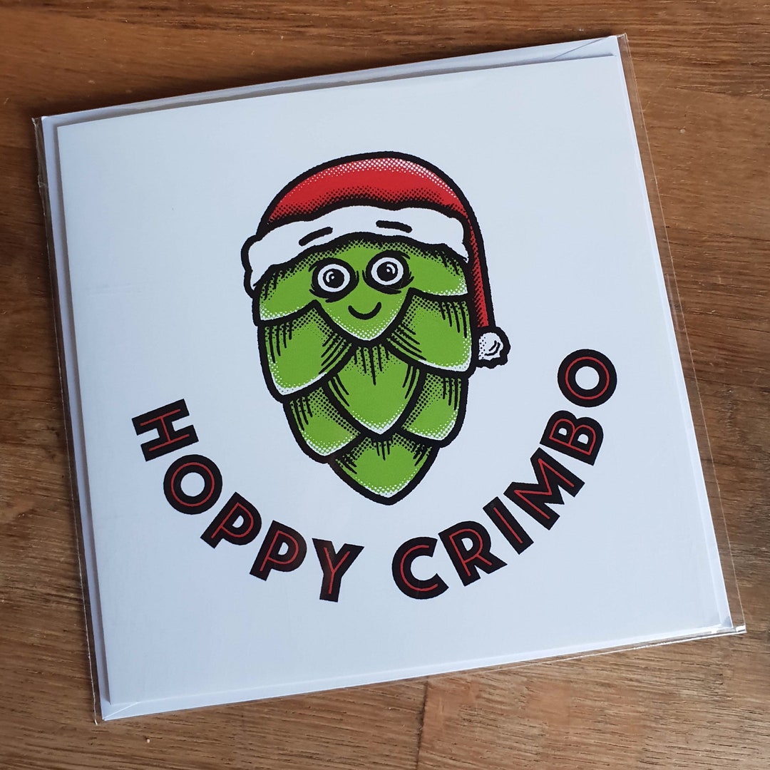 Hoppy Crimbo Greetings Card - Etsy