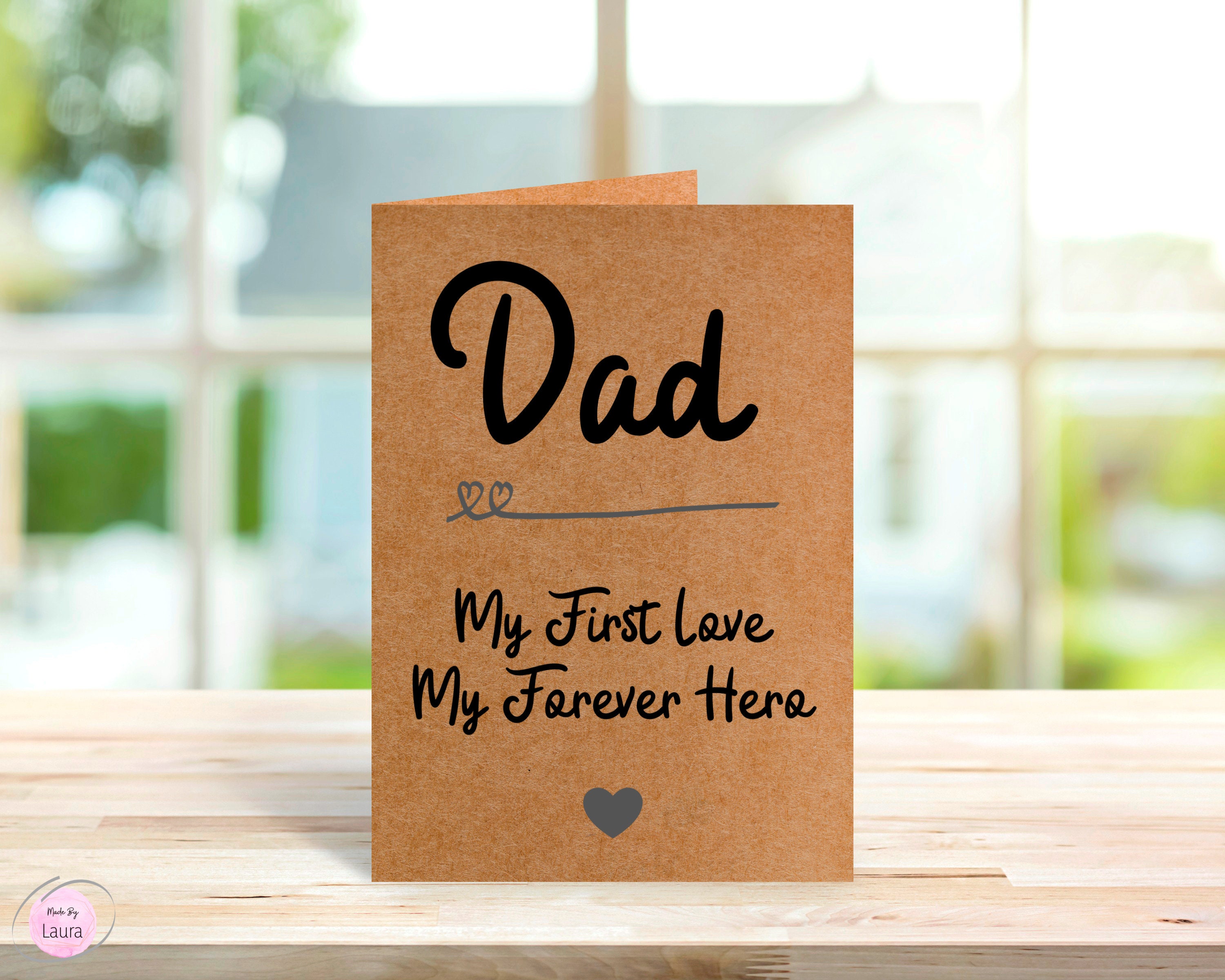 Dad Father's Day Card Card For Father From Daughter | Etsy