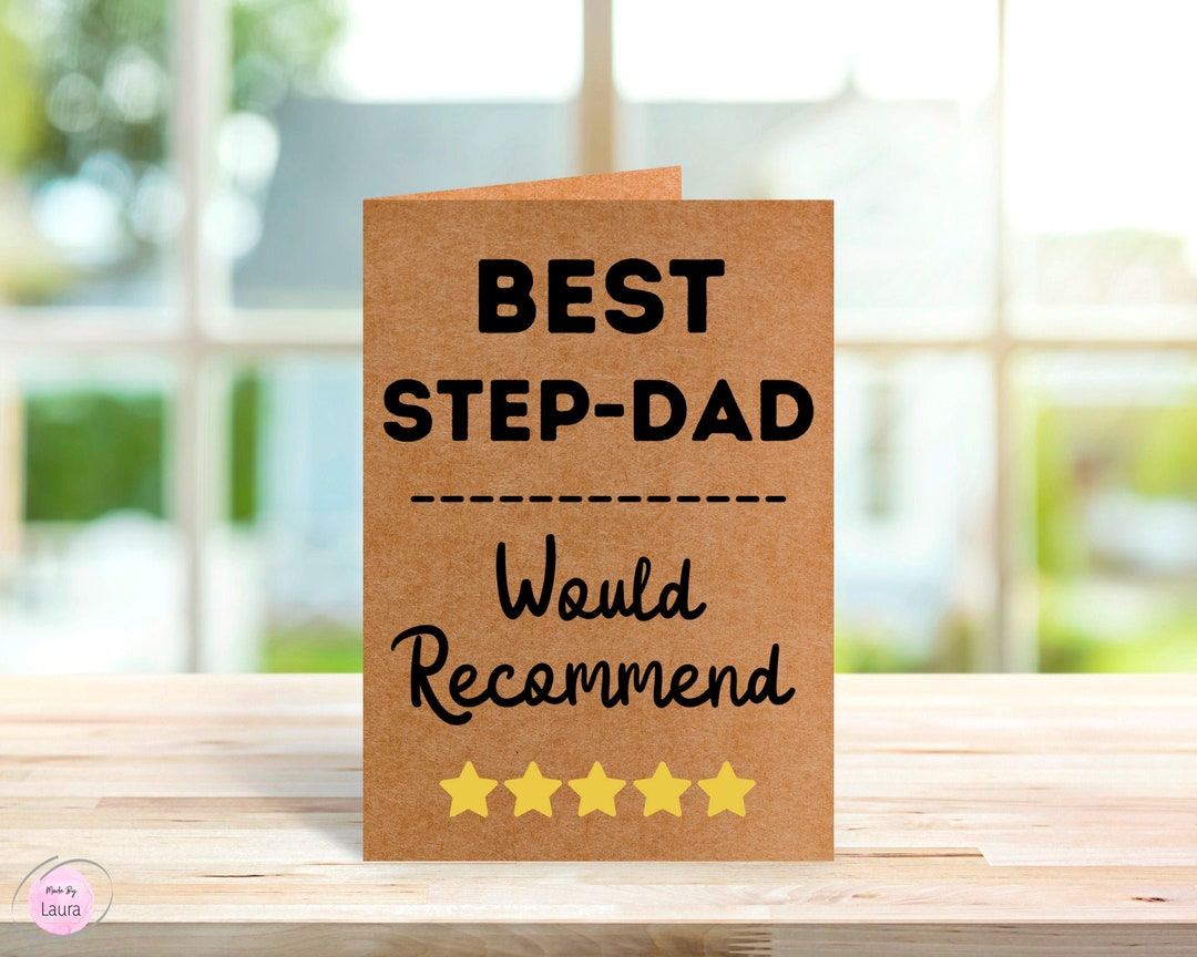 Step-dad Funny Father's Day Card Card for Best Step Dad - Etsy