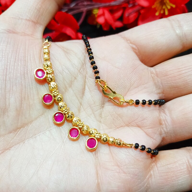 Indian Ruby Necklace - Etsy