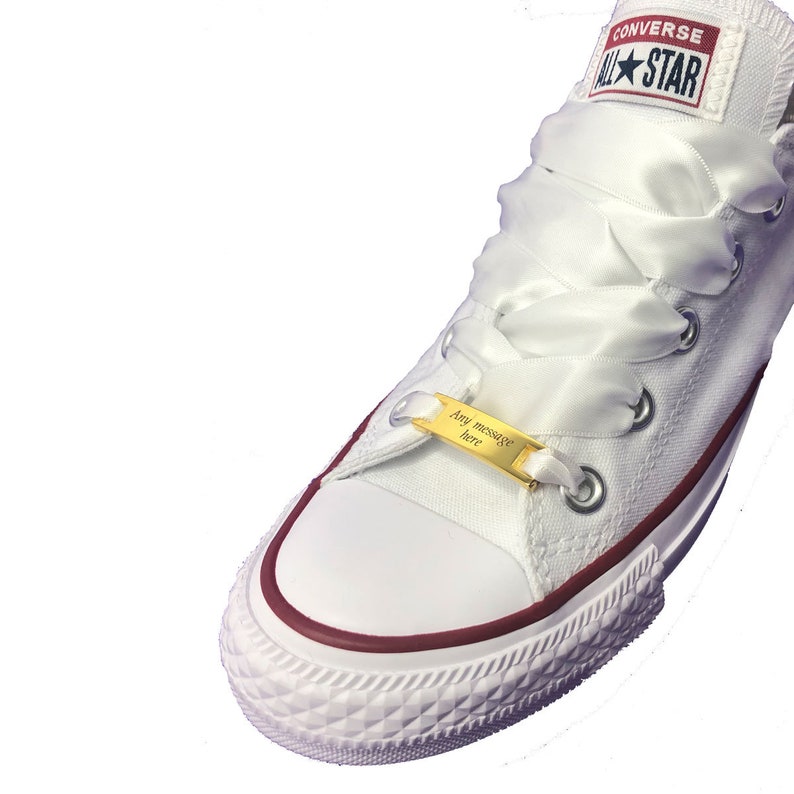 Shoe Shoelace Charm Tags Lace Wedding Personalised Gifts Trainer ...