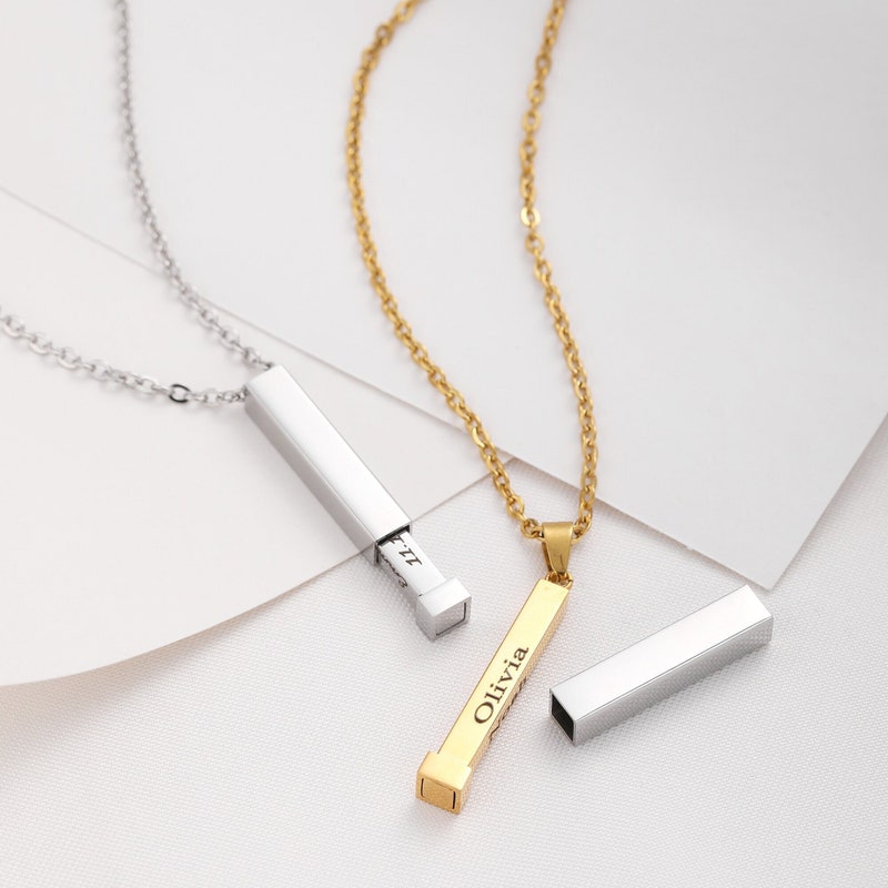 Message Necklace - Etsy