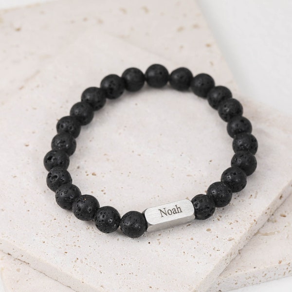 Lava Bead Bracelet - Etsy