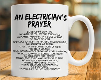 Electrician Gift Electrician Cup Cool Electrician Mug Best | Etsy