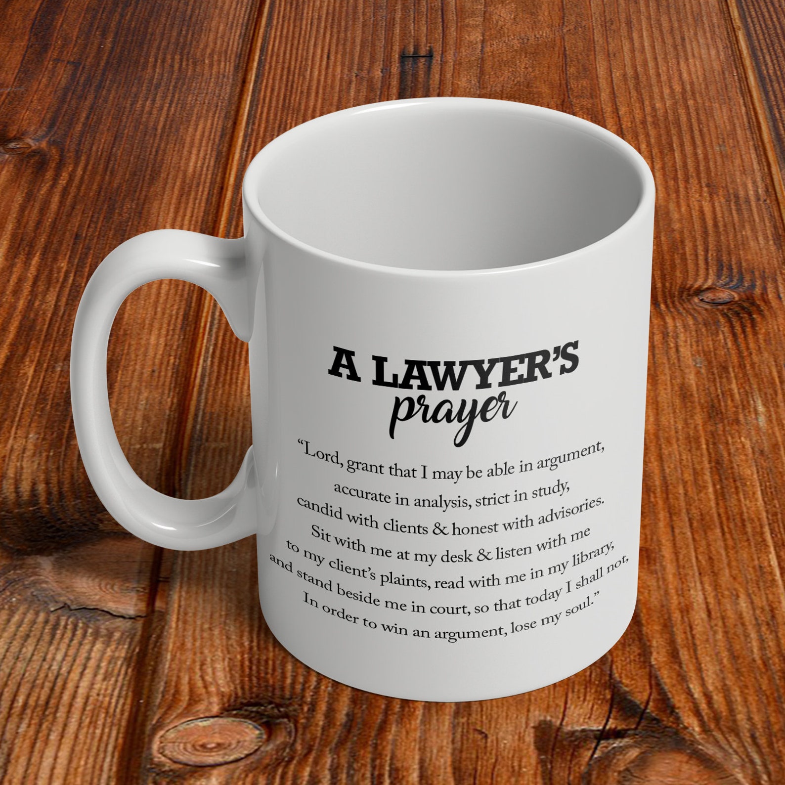 Lawyer Gift, Lawyer Mug, Lawyer Coffee Cup, A Lawyer's Prayer Mug Gift ...
