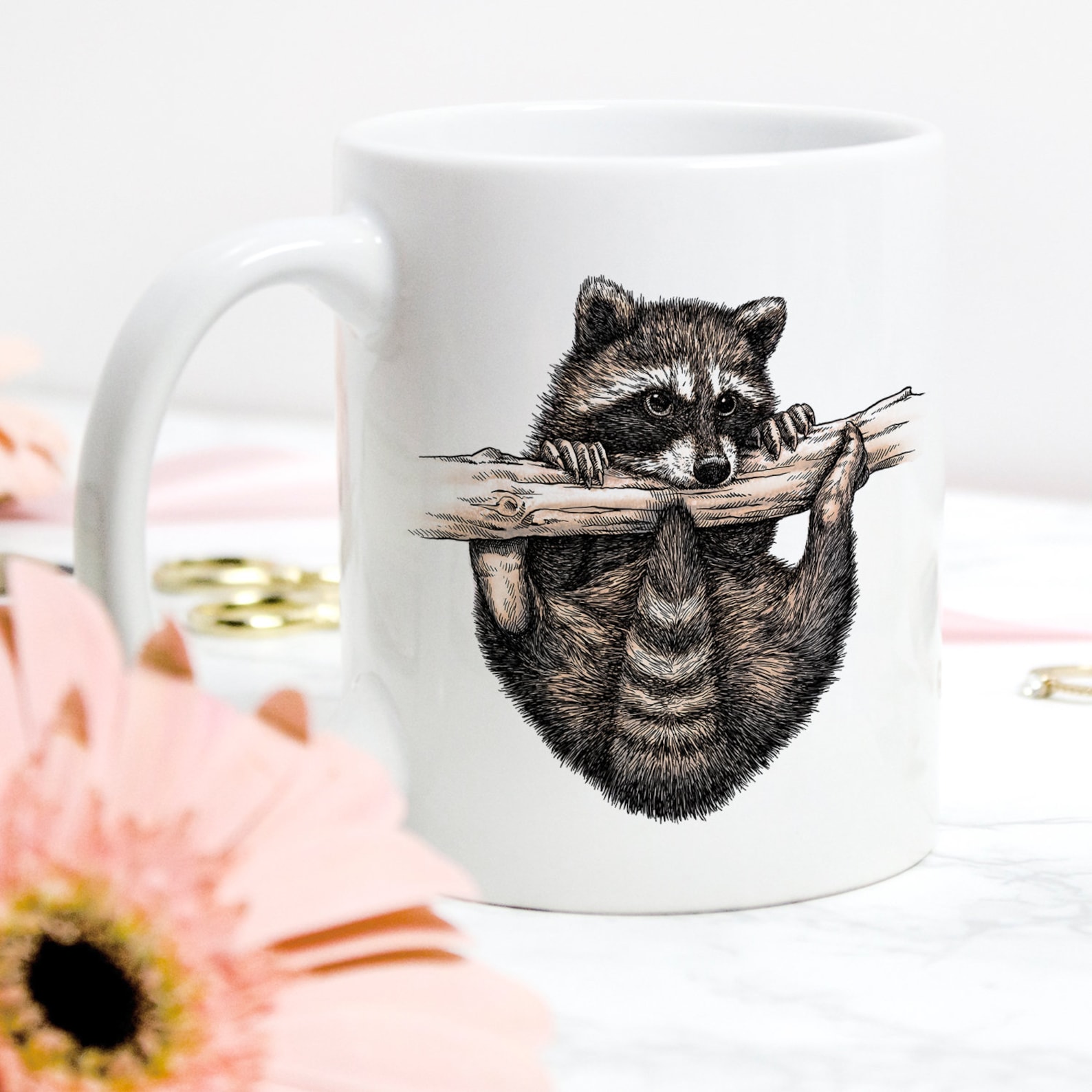 Raccoon Gift Raccoon Mug Raccoon Coffee Cup - Etsy