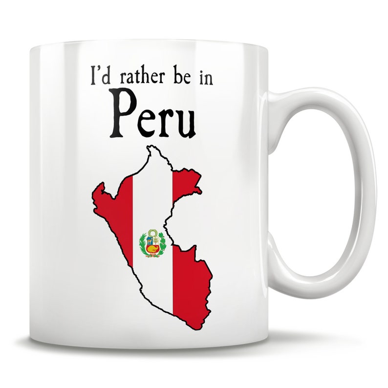 Peru Gift, Peruvian Mug, Peru Map, Peru Travel, Peru Pride, Peru Flag ...