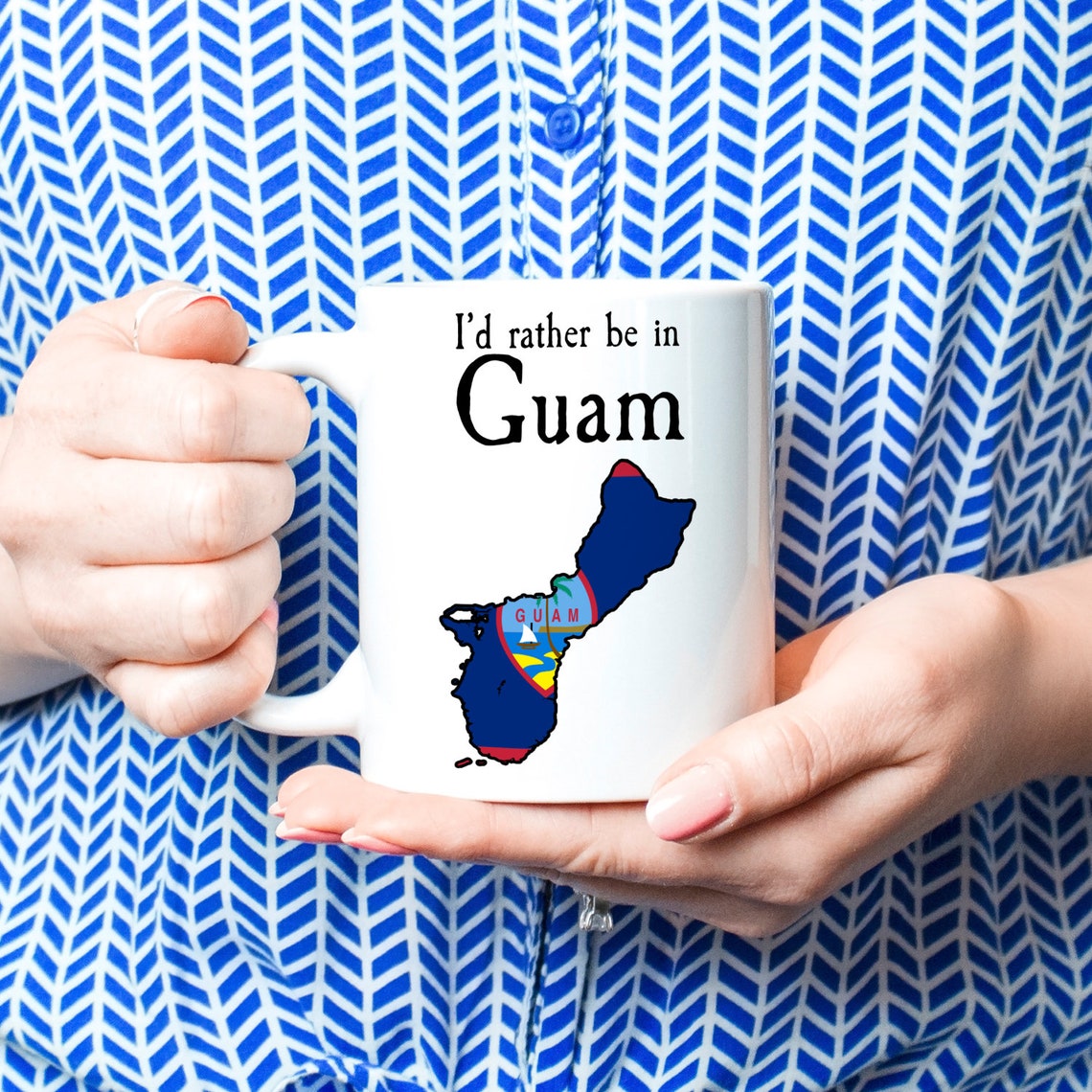 Guam Gift, Guam Art, Guam Map, Guam Mug, Guam Coffee Cup - Etsy