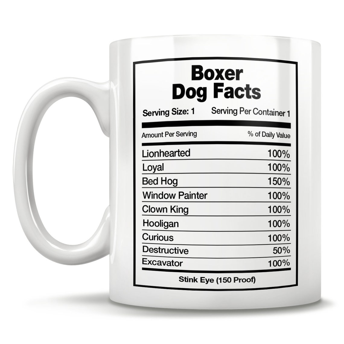 Boxer Dog Facts, Boxer Mug, Boxer Gift, Boxer Coffee Mug, Boxer Mom Mug ...