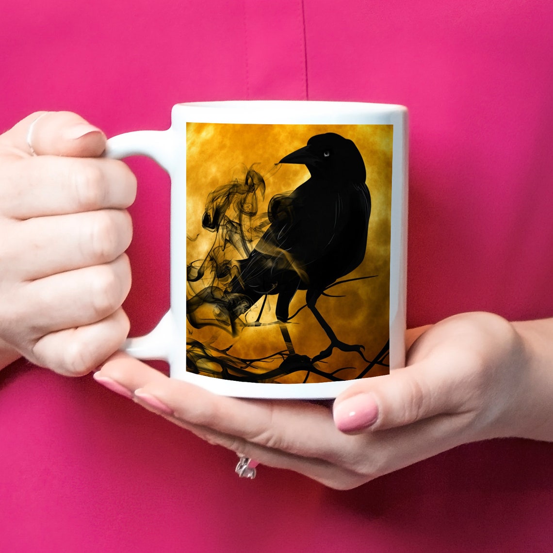 Crow Gift, Crow Mug, Crow Coffee Cup, Raven Gifts for Her - Etsy