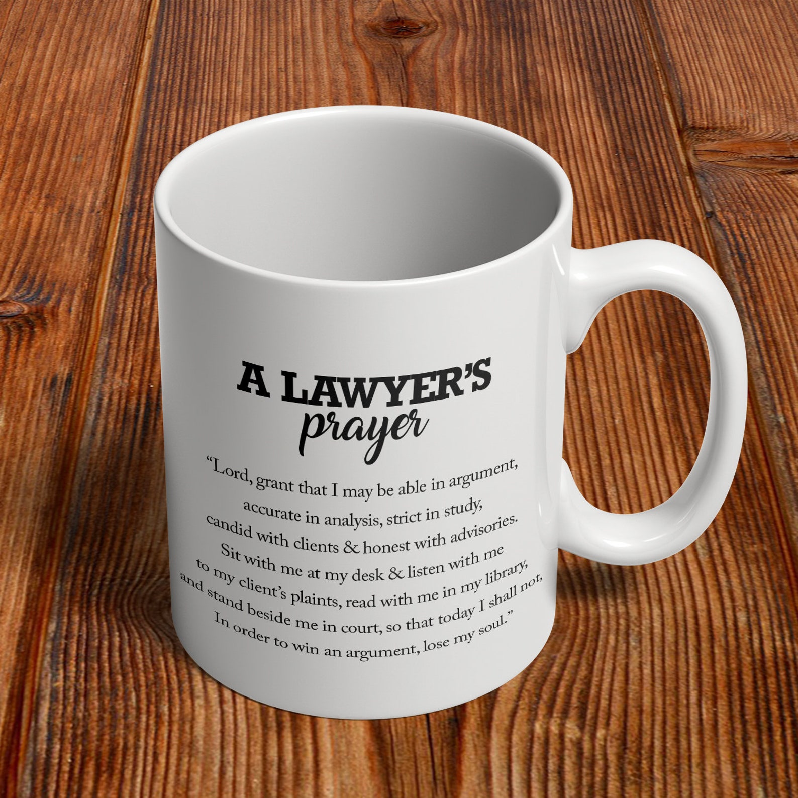Lawyer Gift, Lawyer Mug, Lawyer Coffee Cup, A Lawyer's Prayer Mug Gift ...