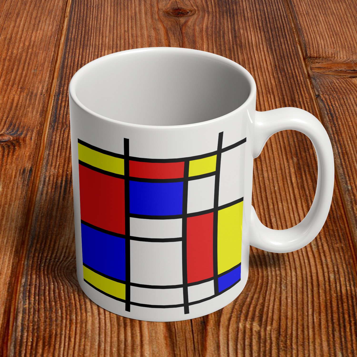 Mondrian Gift Mondrian Mug Mondrian Coffee Cup - Etsy