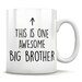 Big Brother Gifts, Big Brother Mug, Worlds Best Brother Mug, Birthday ...