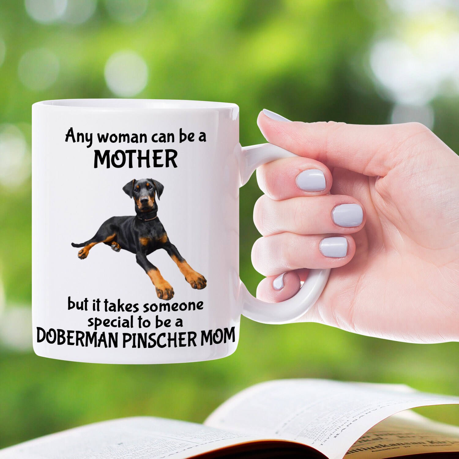 Doberman Pinscher Gift, Doberman Pinscher Mug, Doberman Pinscher Coffee ...