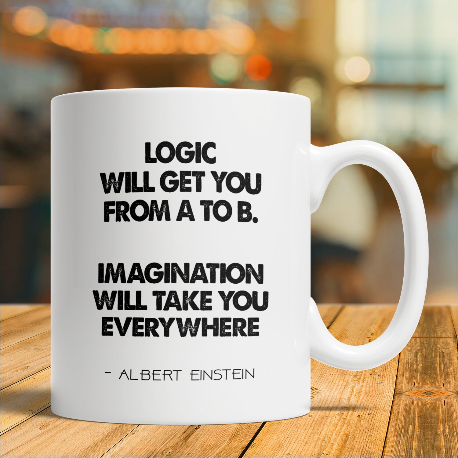 Albert Einstein Gift, Albert Einstein Mug, Albert Einstein Coffee Cup ...