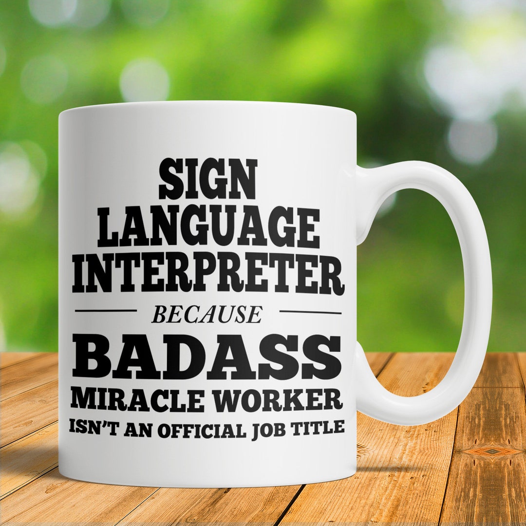 Sign Language, Interpreter Gift, Sign Language Gifts, Asl Gift, Gift ...