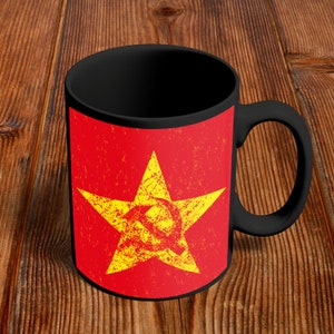 Soviet Star With Hammer and Sickle Mug Gag Gift, Communist Mug ...