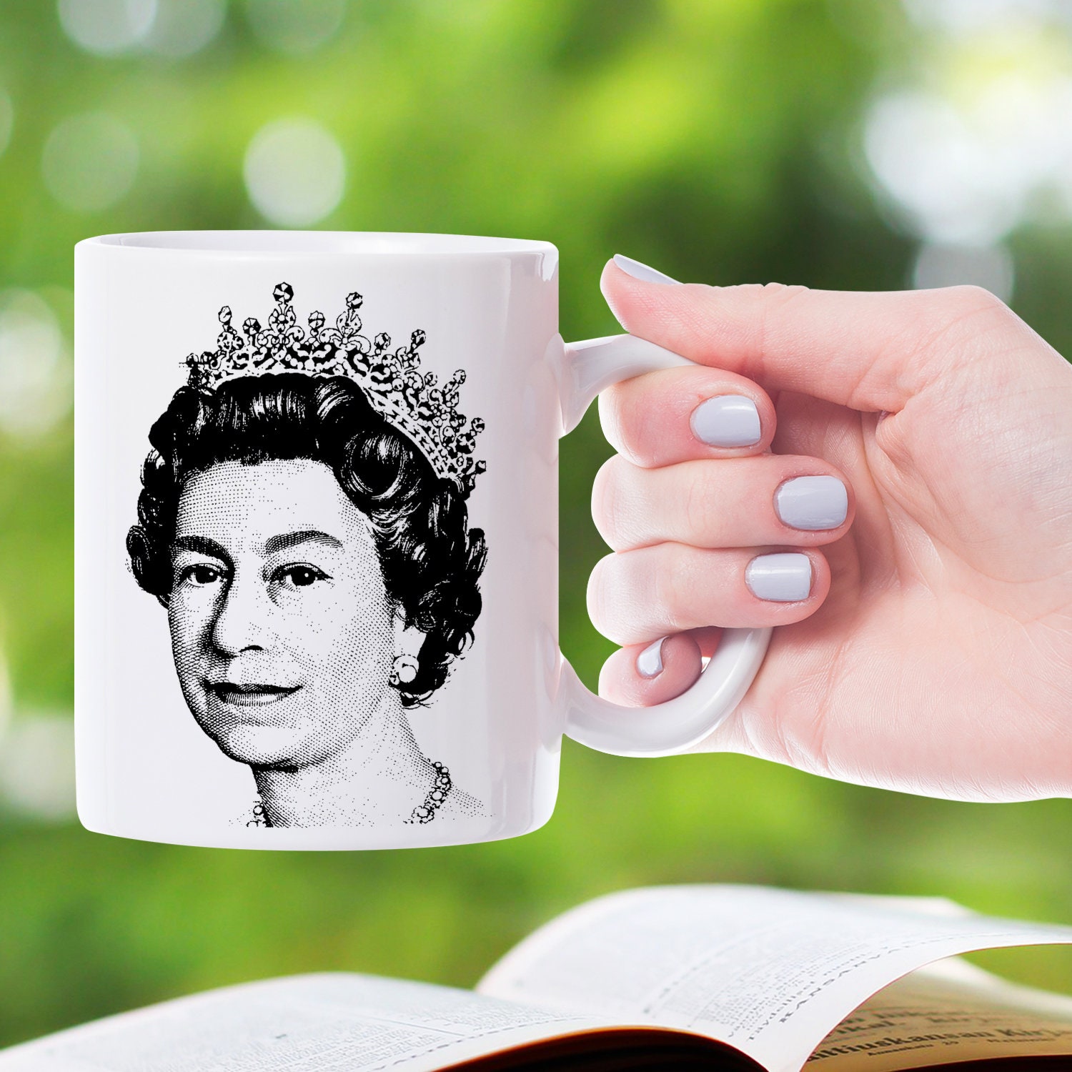 Queen Elizabeth Ii, Queen Elizabeth Coffee Mug, Queen Elizabeth Monarch ...