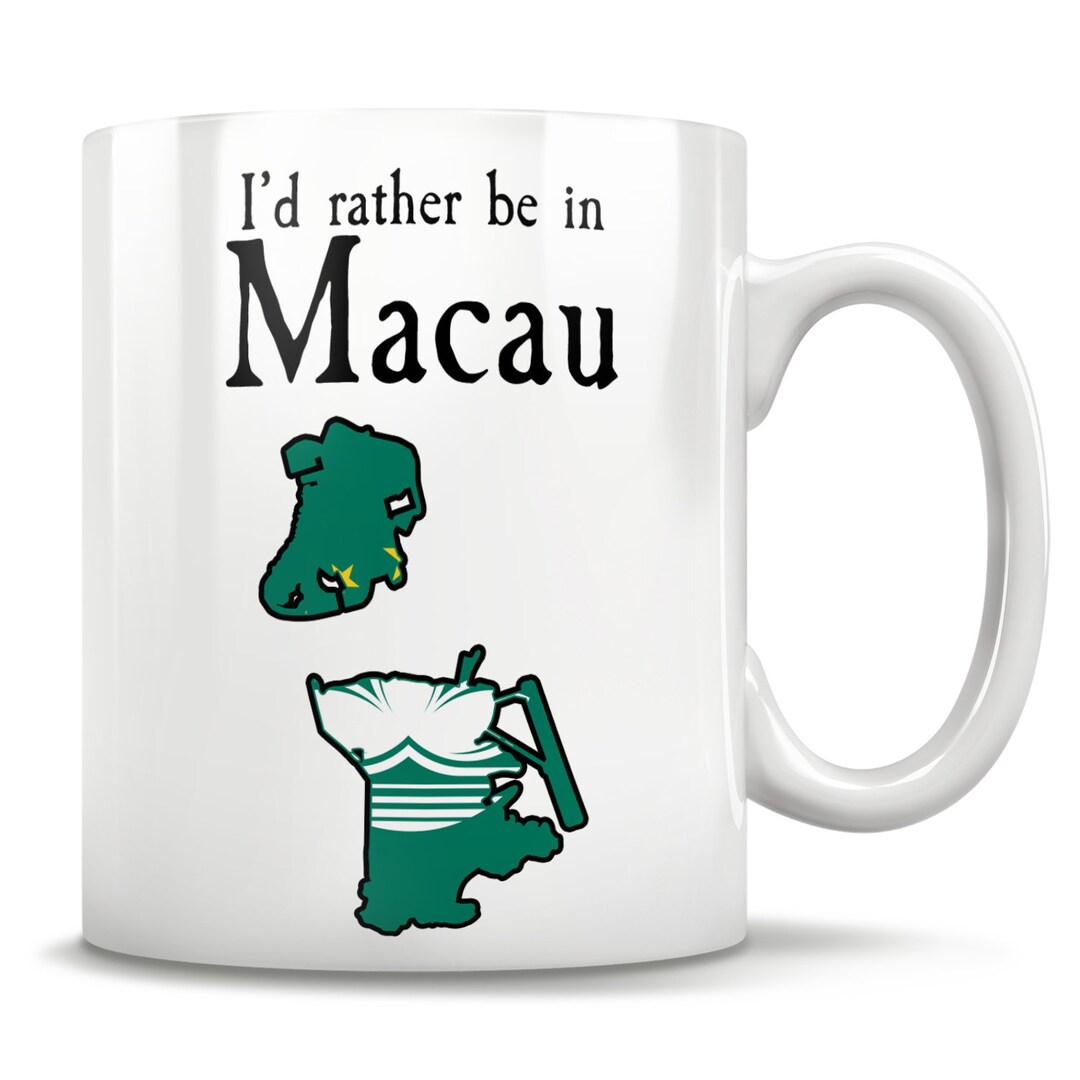 Macau Gift, Macau Coffee Mug, Macau Hometown, I Love Macau, Macau Art ...