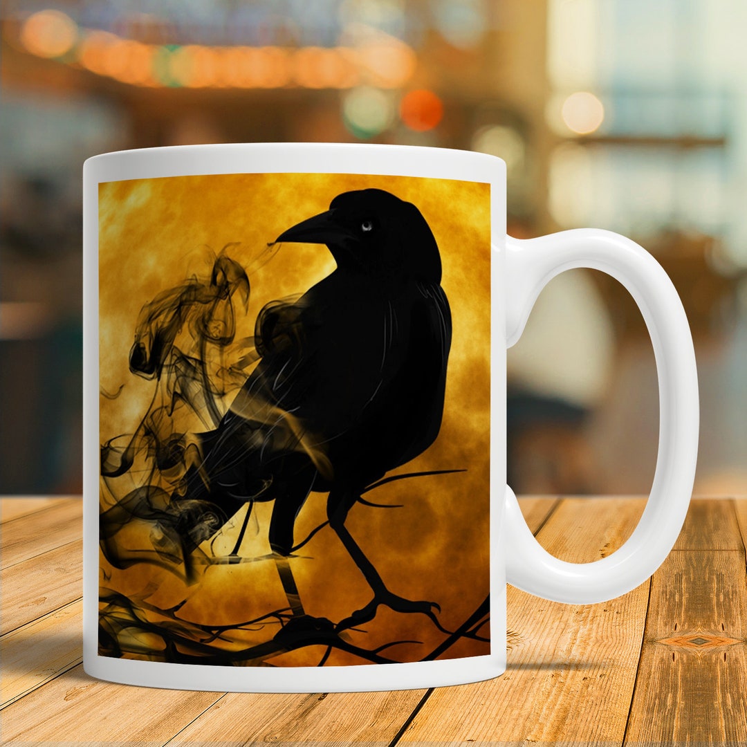 Crow Gift, Crow Mug, Crow Coffee Cup, Raven Gifts for Her - Etsy