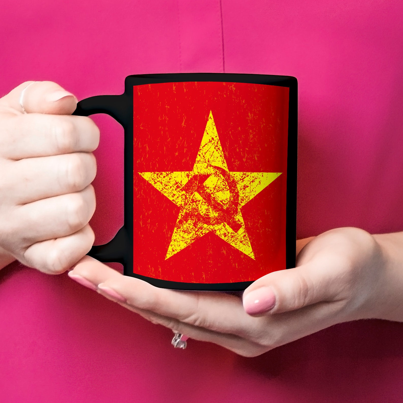 Soviet Star With Hammer and Sickle Mug Gag Gift, Communist Mug ...