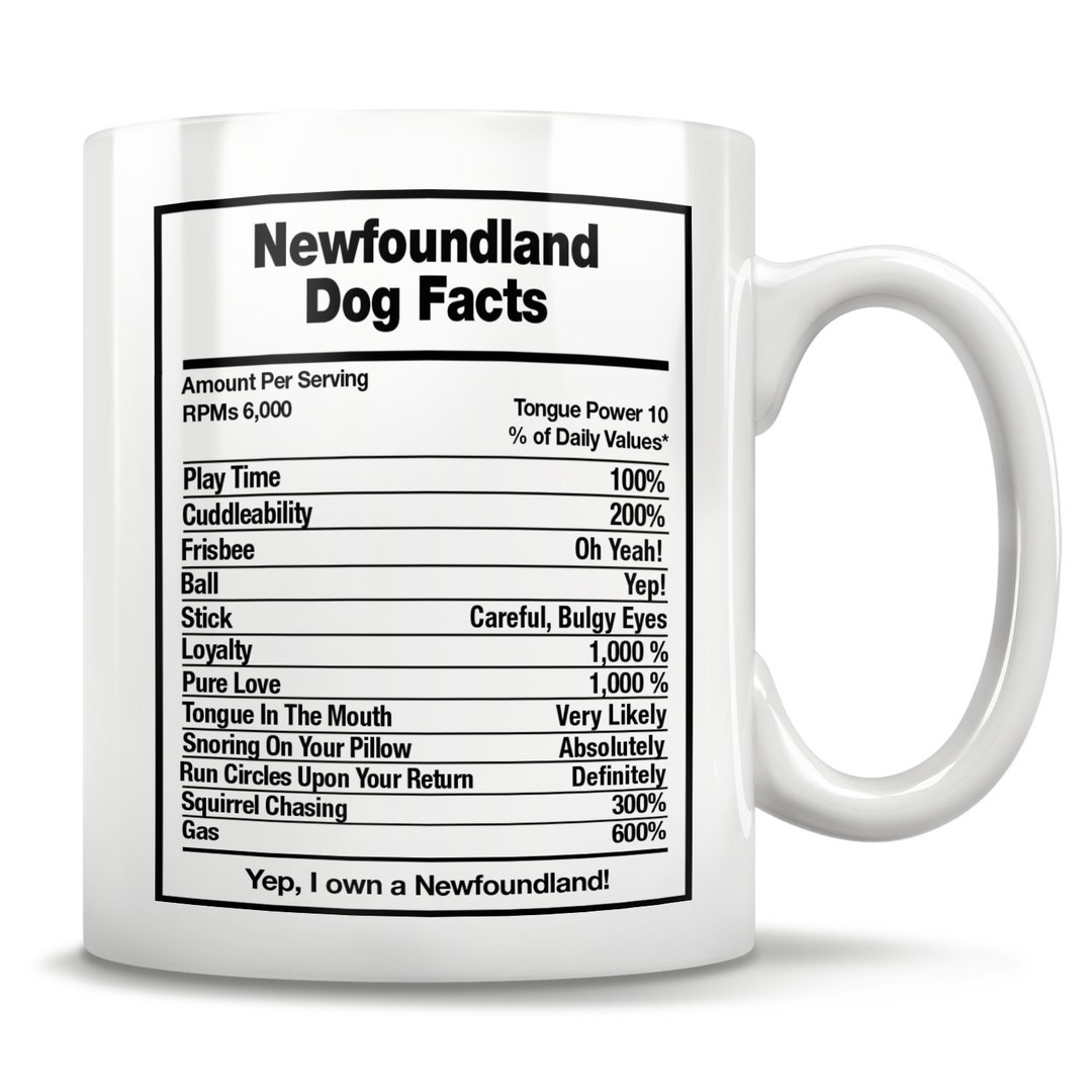Newfoundland Dog Facts, Newfoundland Gift, Newfoundland Mug ...
