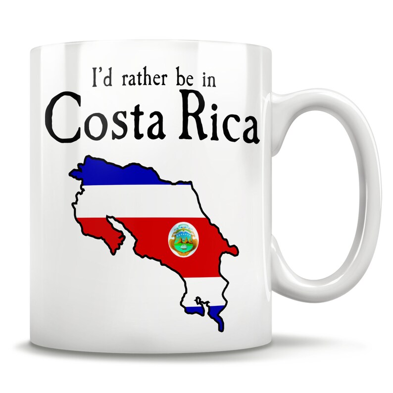 Costa Rica Gift Costa Rica Mug Costa Rica Pride Costa Rica - Etsy