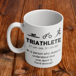 Triathlon Gift, Triathlon Mug, Triathlon Coffee Cup, Triathlete Gift ...