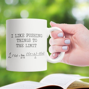 Calculus Coffee Mug Gift, Math Teacher Mug, I Like Pushing Things to ...