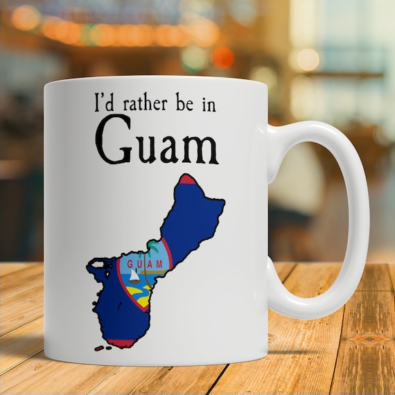 Guam Gift Guam Art Guam Map Guam Mug Guam Coffee Cup | Etsy
