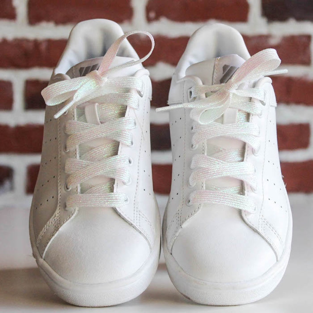 White Glitter Shoelaces - Shiny Shoelaces - Original Shoelaces for ...