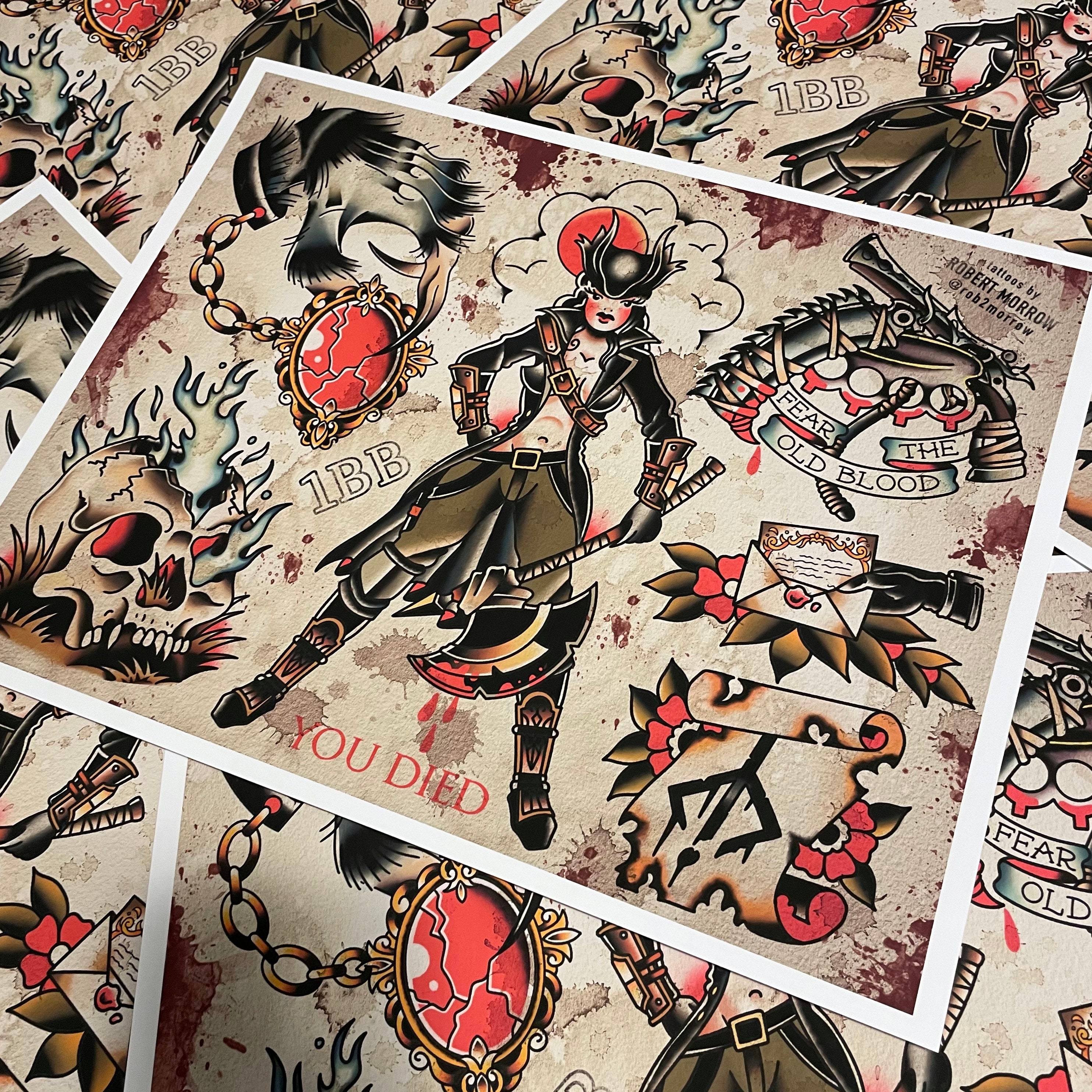 Traditional Tattoo Art Wallpaper