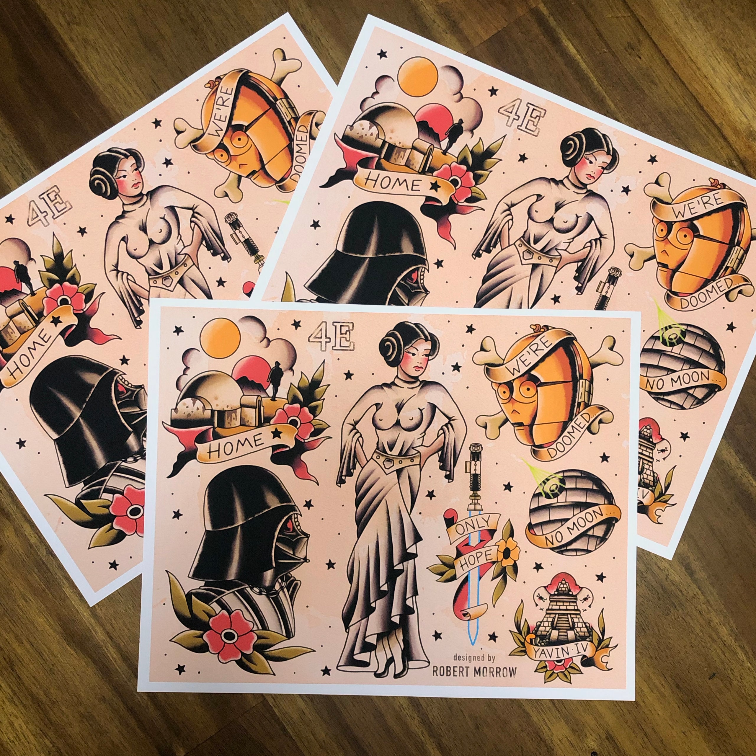 Traditional Tattoo Flash Star Wars