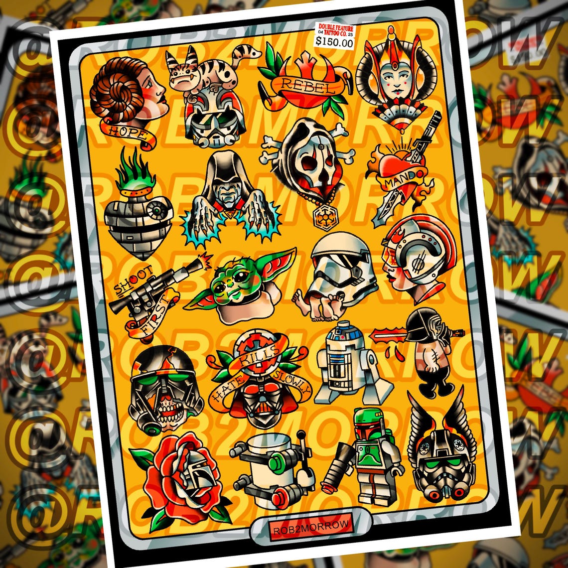 MAY THE 4TH 2025 Traditional Tattoo Flash Poster - Etsy