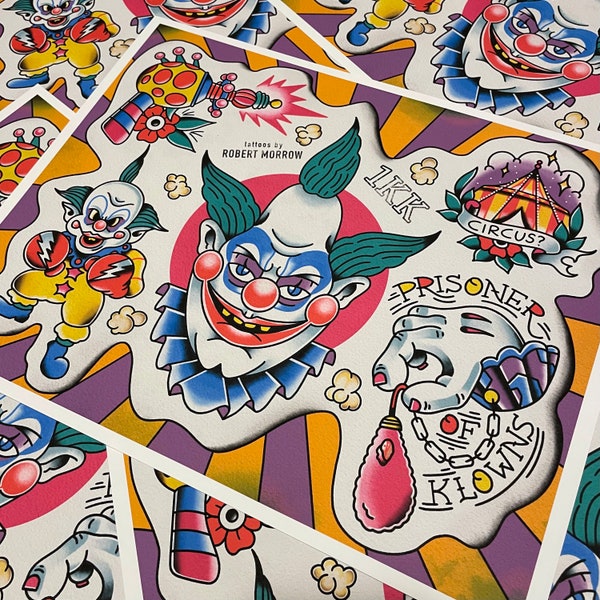 Terrifier Tattoo Flash - Etsy