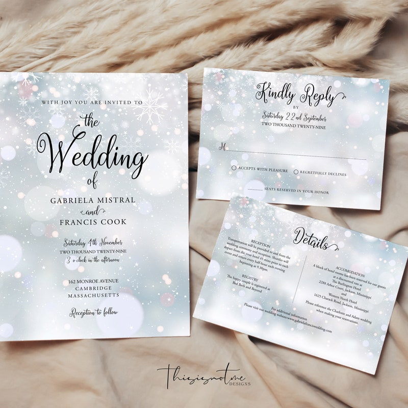 Snowflake Wedding - Etsy