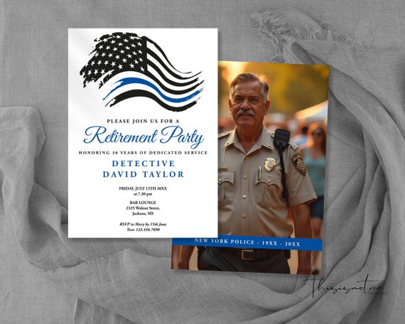 Police Retirement Invitation Template