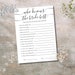 Who Knows the Bride Best Bridal Shower Game Template, Minimalist Bridal ...