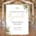 Phd Graduation Welcome Sign Template: Greenery Floral (digital Download ...