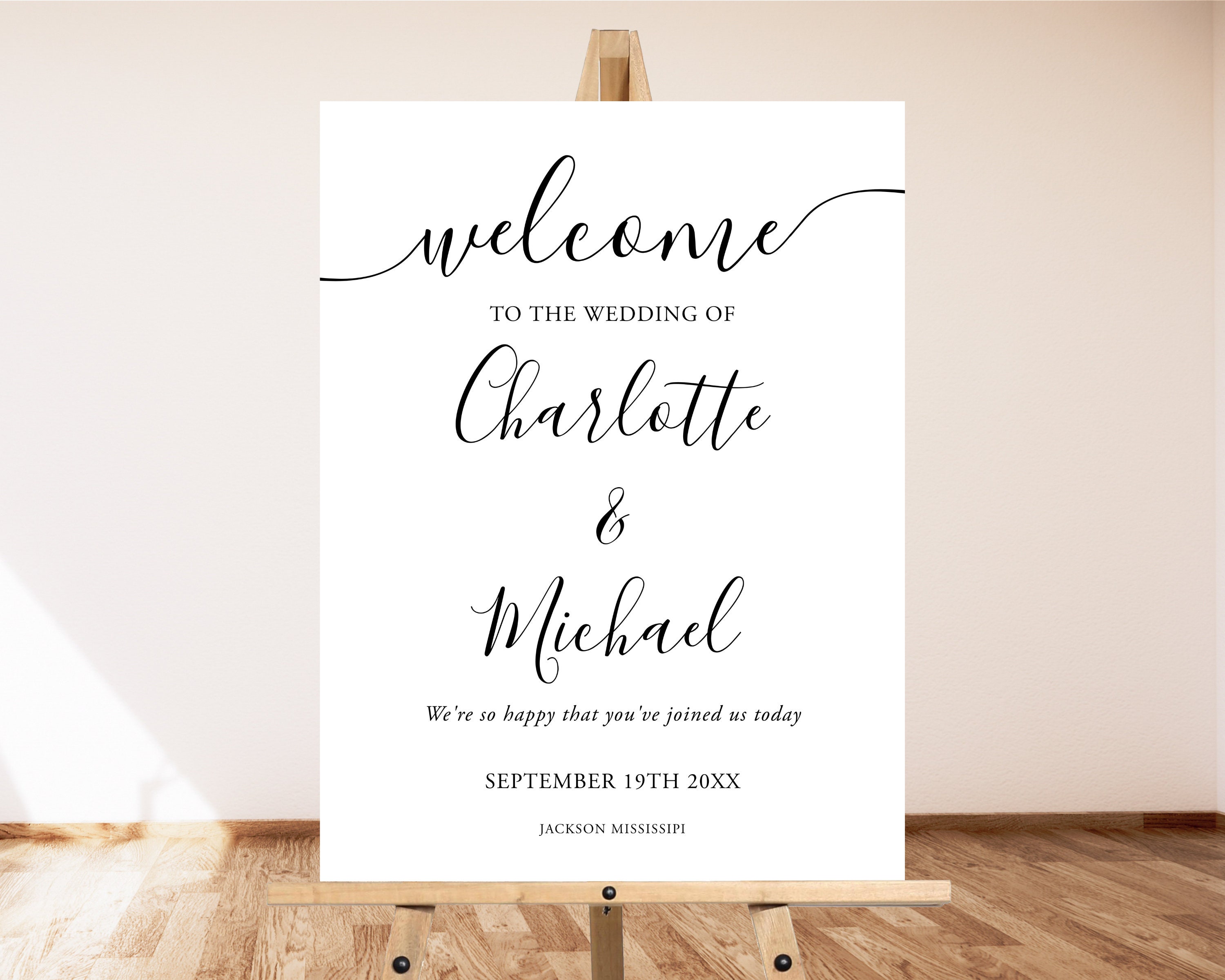 SIGNATURE Modern Wedding Reception Bundle, Minimalist Wedding Kit ...