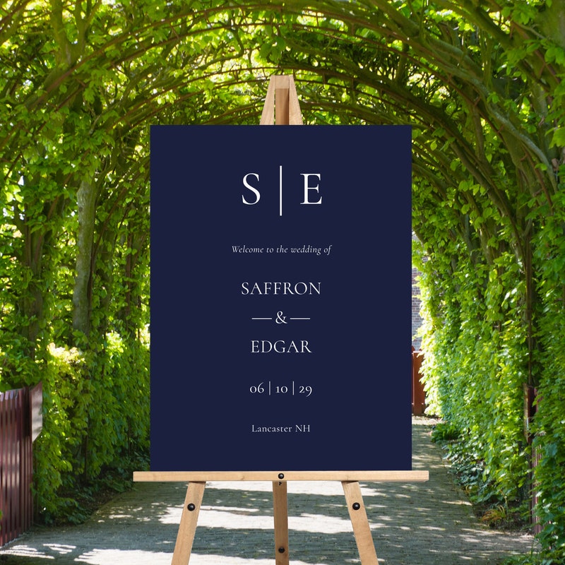 Initial Welcome Sign - Etsy