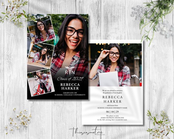 Nursing Graduation Announcement Templates