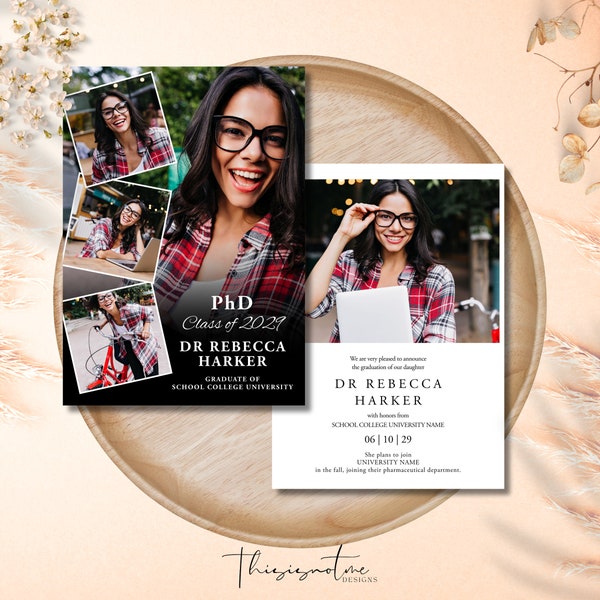 Phd Graduation Announcement - Etsy