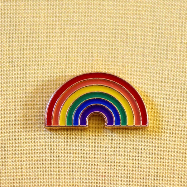 Rainbow Pin - Etsy