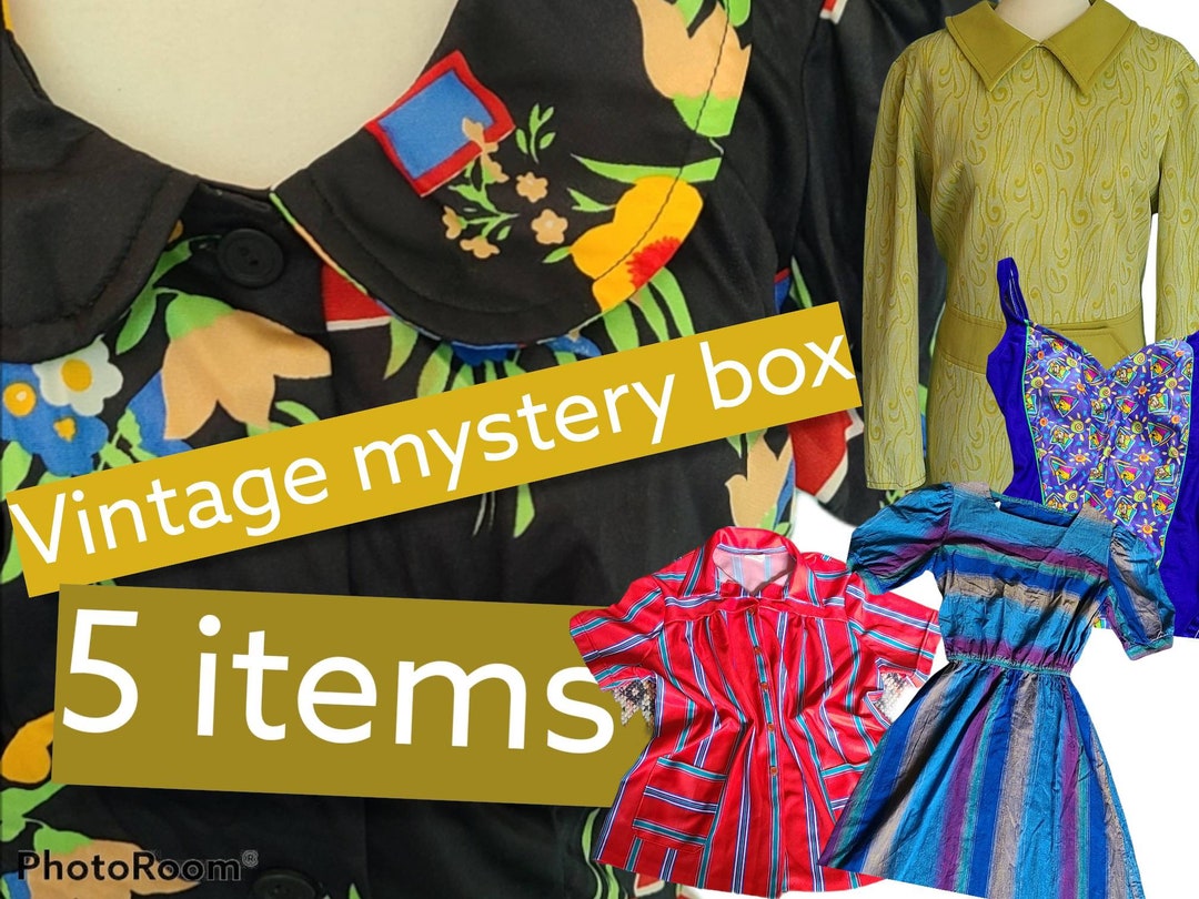 Vintage Women's Clothing Mystery Box, Vintage Clothing Bundle, Women's ...
